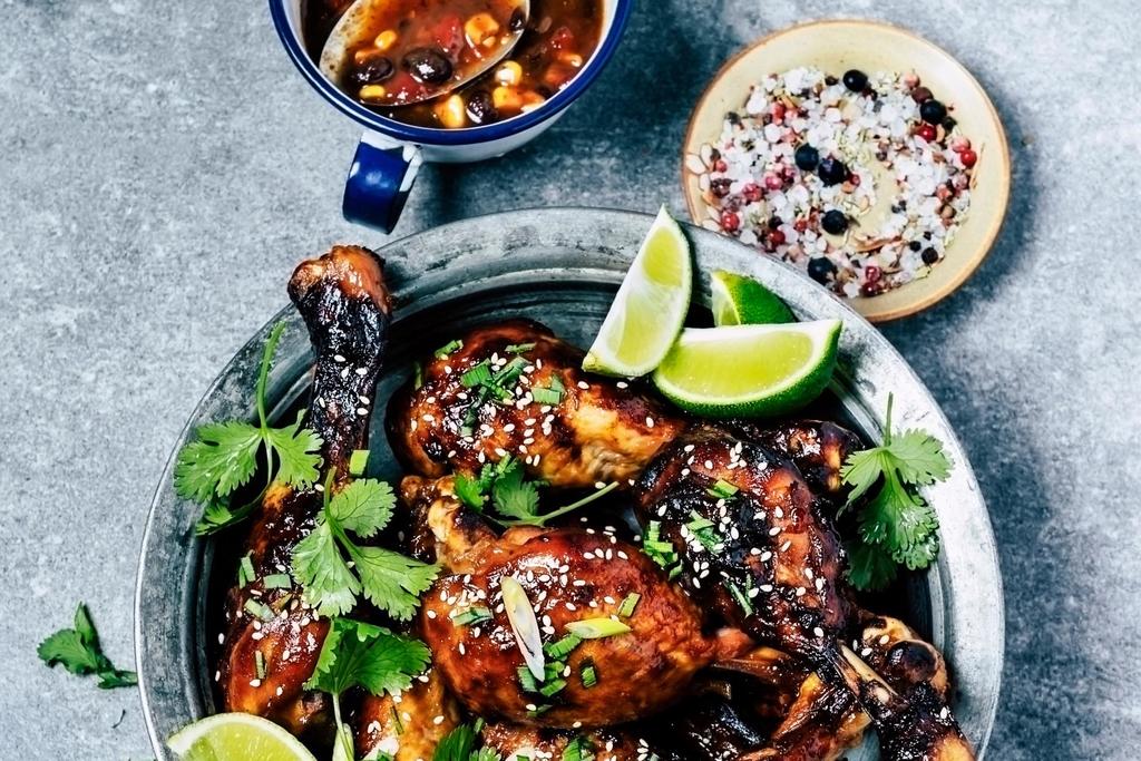 Orange-Glazed Chicken with Screamin’ Ginger Salsa | Read & Be Well ...