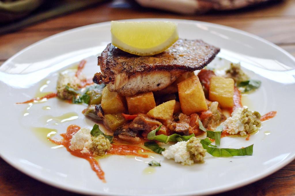 Red Curry-Crusted Grouper with Rainbow Vegetable Salad | Read & Be Well ...