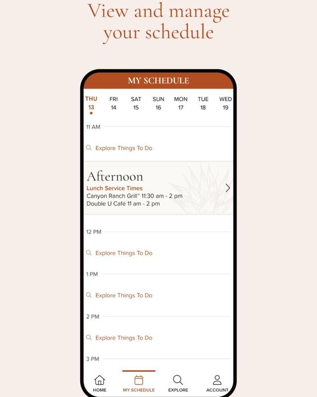 Download the Canyon Ranch app
