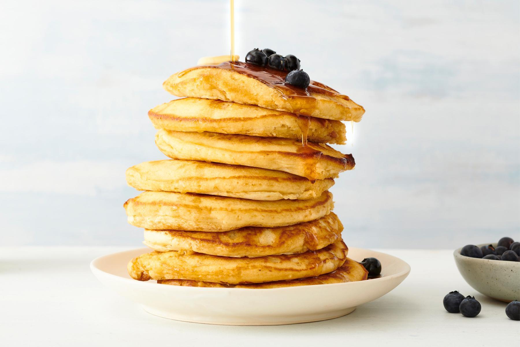 Whole-Wheat Buttermilk Pancakes with Fruit Canyon Ranch